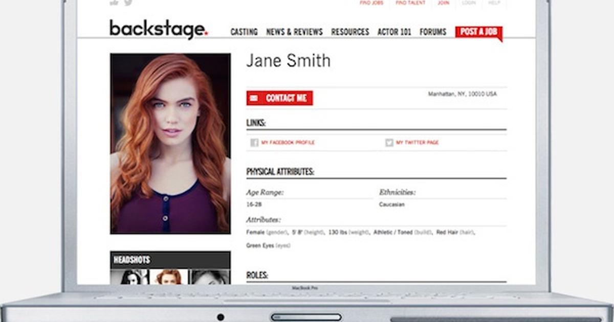 6 Tips to Get the Most From Your Backstage Profile