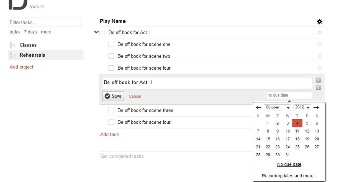 How to Organize Your Audition Schedule with Todoist
