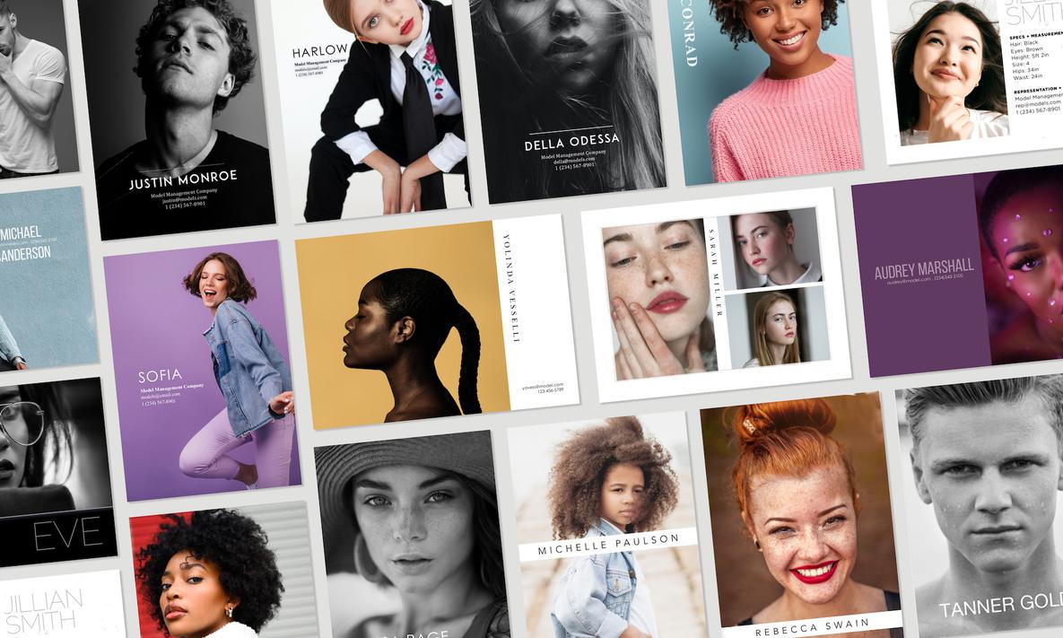 Female Model Comp Cards