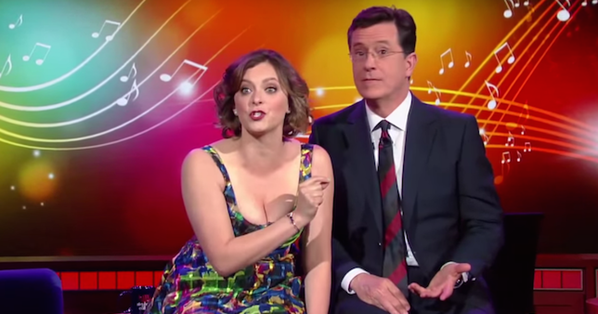 Rachel Bloom Shows Stephen Colbert How to Make a Musical