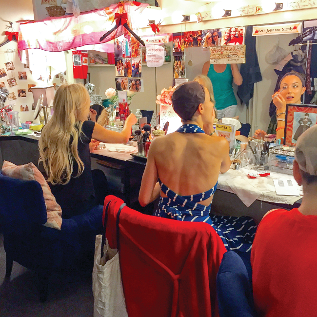 Backstage Life With Beth Johnson Nicely in ‘Something Rotten!’